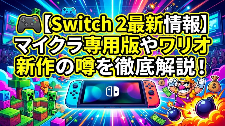 Switch 2最新リーク！マイクラ専用版＆ワリオ新作の噂🎮 | azagame -ゲームブログ-