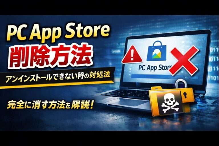 【削除方法】PC App Storeがアンインストールできない時の完全対処法｜実体験あり | azablog -あざっきブログ-