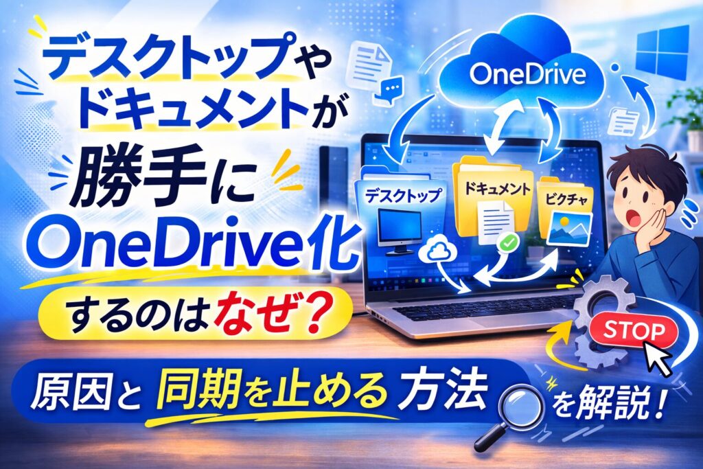 デスクトップやドキュメントが勝手にOneDrive化？原因と同期を止める方法を解説 | azablog -あざっきブログ-